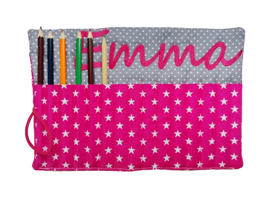 PEN ROLL Embroidered With Names for 15 Pens school, University, When ...