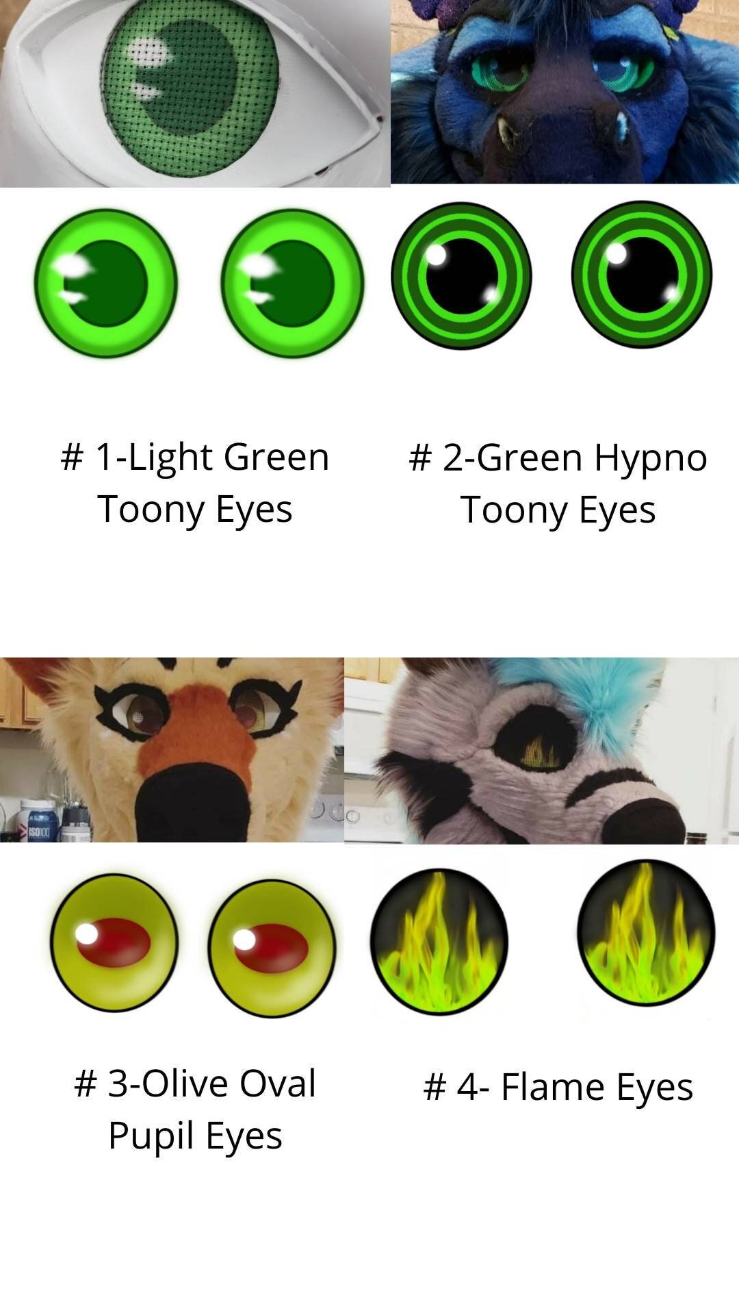 Custom and Premade Designed Printed Fursuit Eye Mesh (mesh Only-no Eye ...