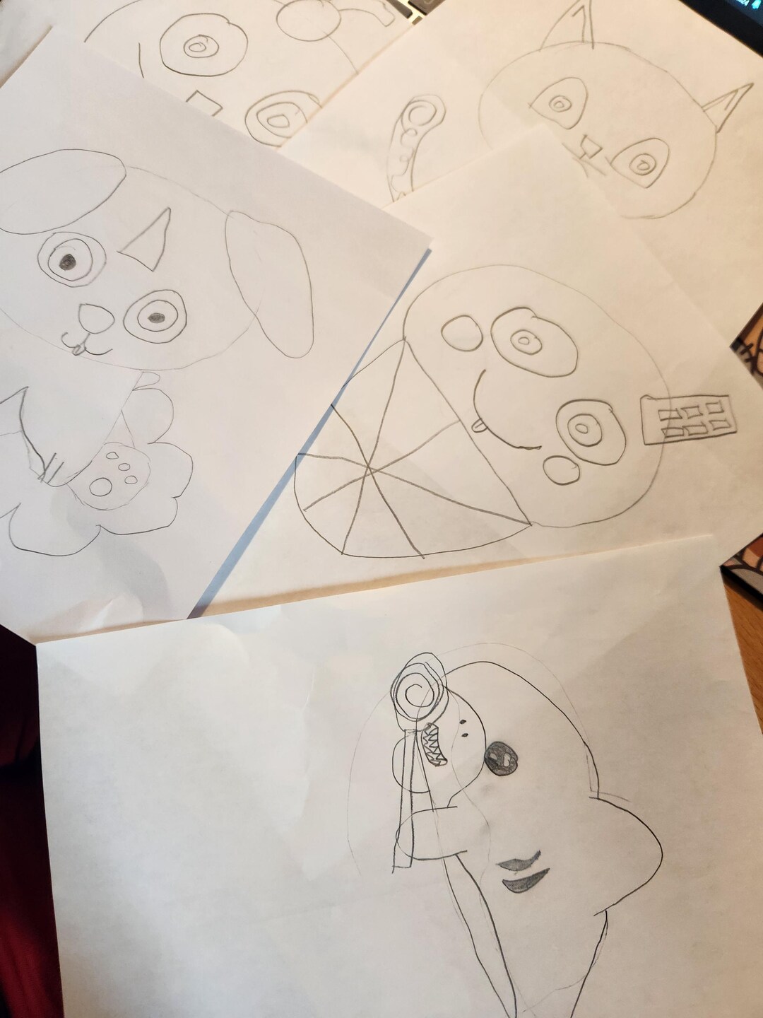 Quirky Characters Coloring Book - Etsy