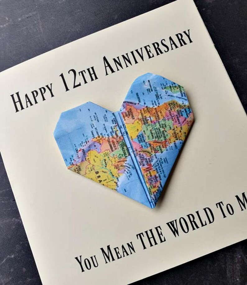 12th Anniversary Card Wife12th Anniversary Card | Etsy