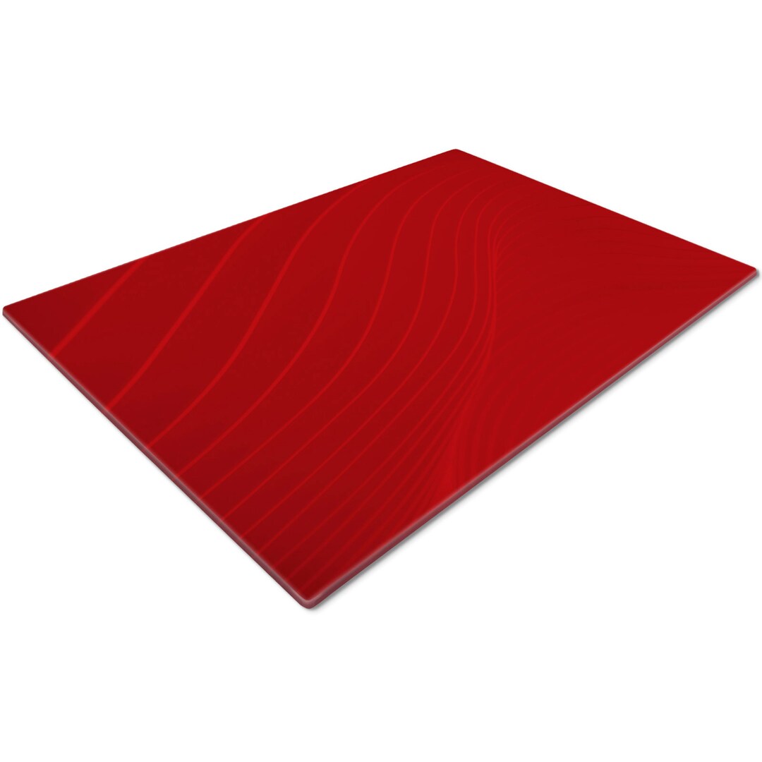 Red Color Chopping Boards Glass Worktop Savers Worktop Protectors Heat ...