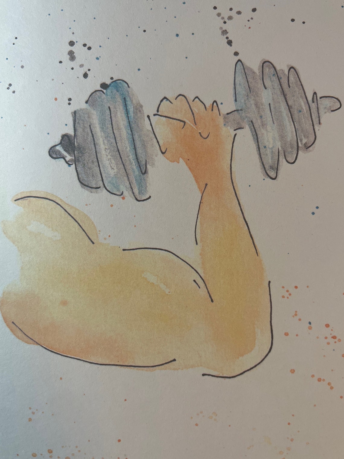 Gym Card/ Birthday Card / Spot Card / Cute Card / Handmade Card ...