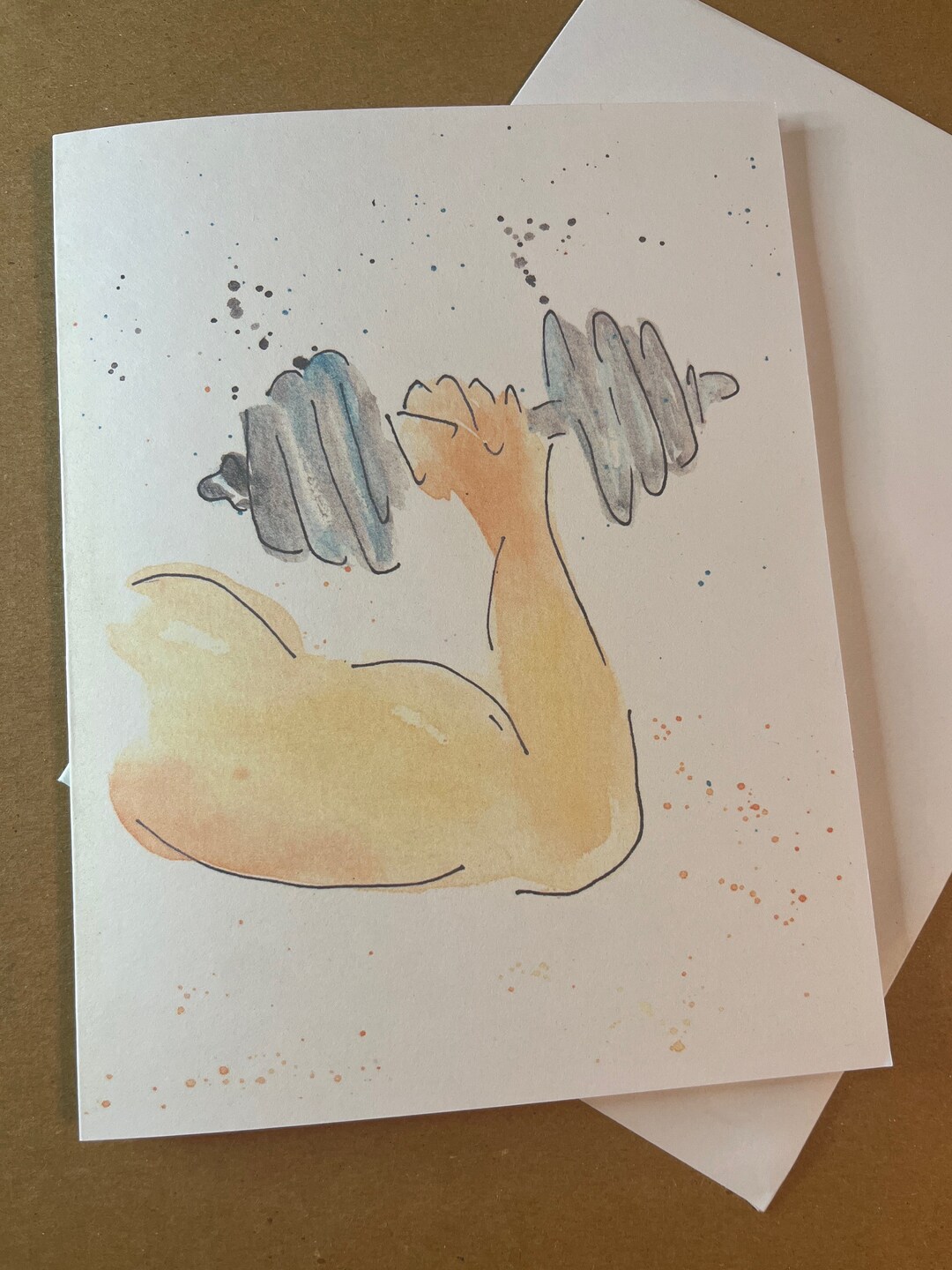 Gym Card/ Birthday Card / Spot Card / Cute Card / Handmade Card ...