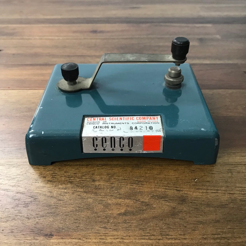 Vintage Cenco Central Scientific Company Electrical Single Contact Key ...