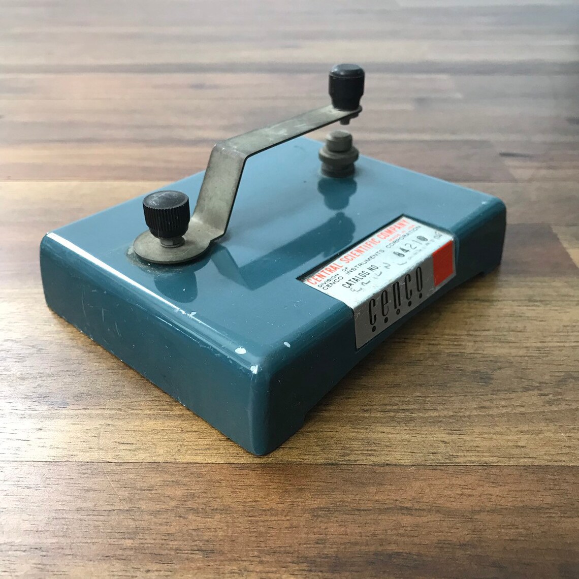 Vintage Cenco Central Scientific Company Electrical Single Contact Key ...