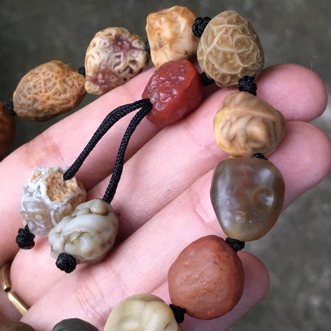 1.3cm Mixed Colour Vein Agate _ Gobi Eye Agate _ Roe Agate _ Gobi ...