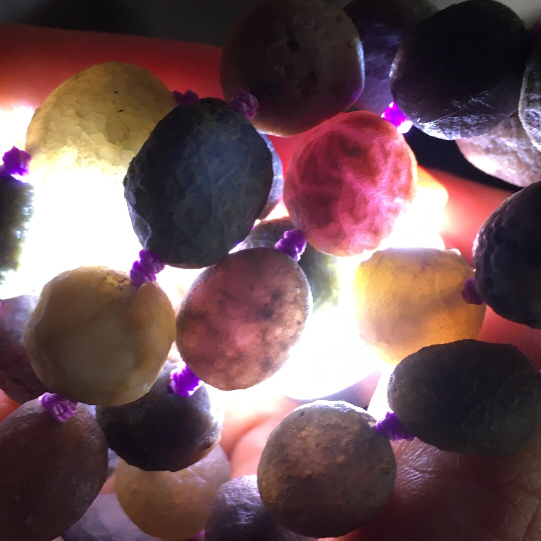 Best Price Voliet Purple _ Gobi Desert Rough Stone Necklace - Etsy