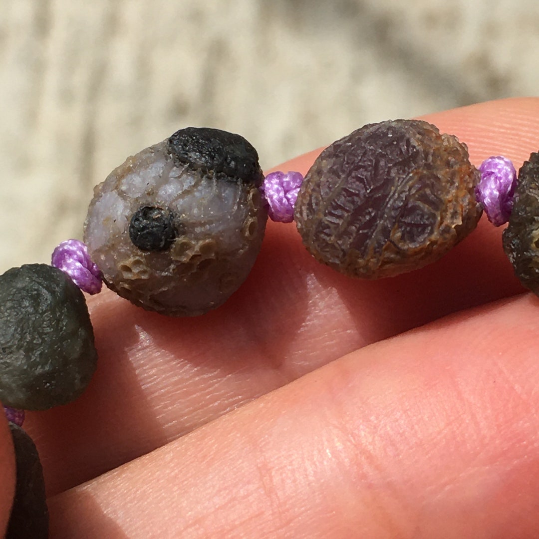 Light Brown Purple Gobi Agate _gobi Eye Agate _ Bracelet for Beginners ...