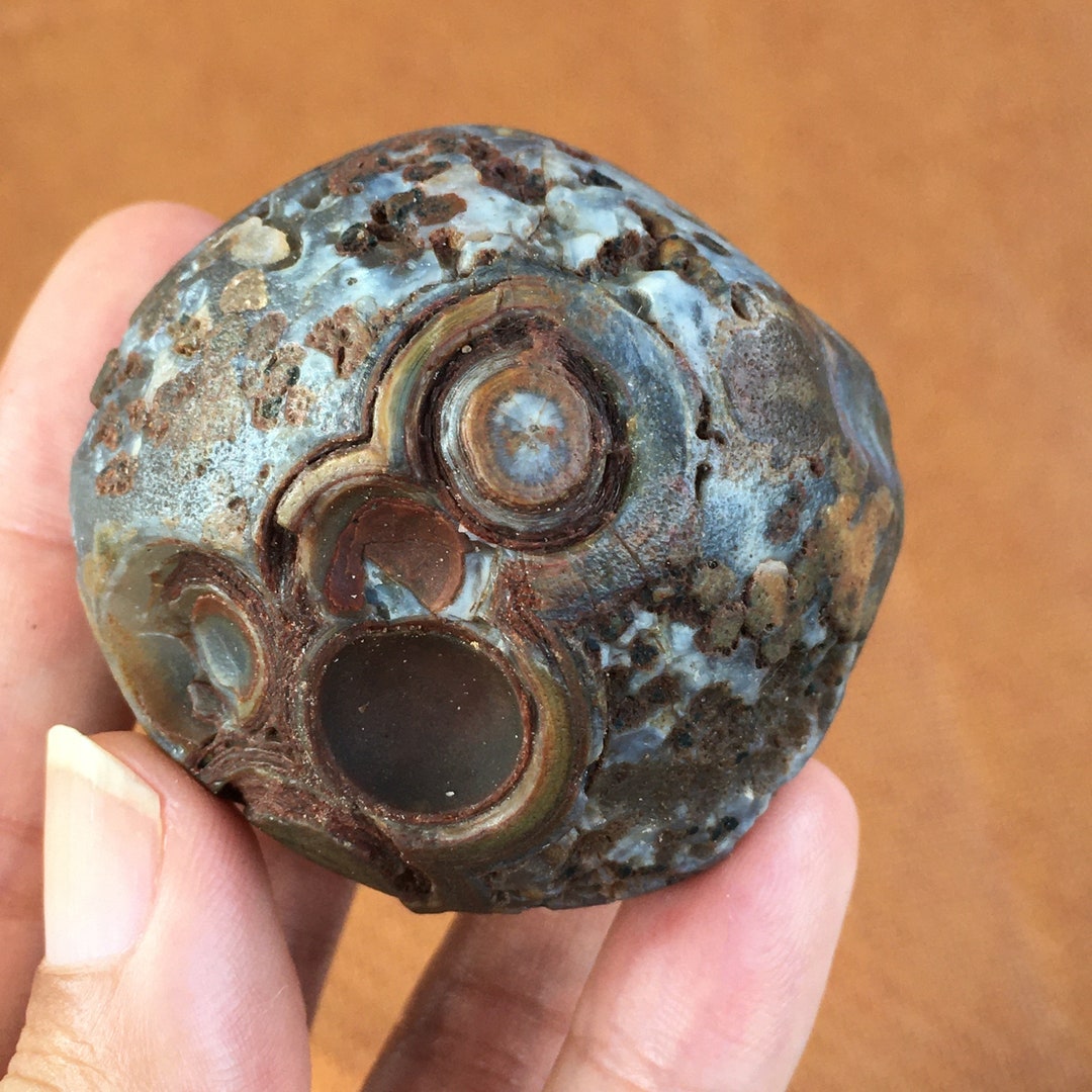 5cm Large Sand Top Gobi Agate _ Money Coin Eye Agate _ Gobi Eye Agate ...