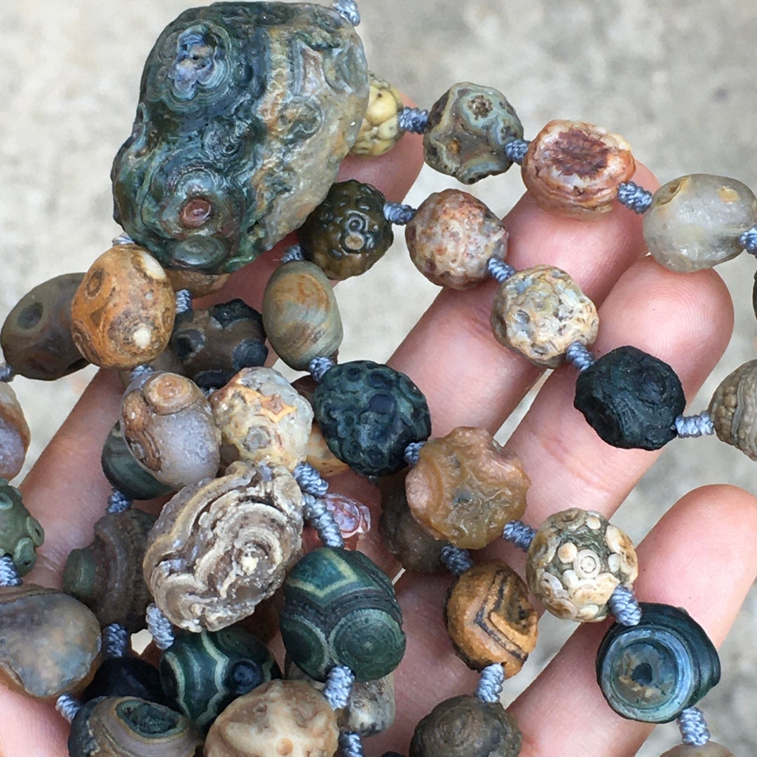Sand Top Green Eyes _ Red Eyes _ Gobi Eye Agate _ Gobi Desert Rough ...