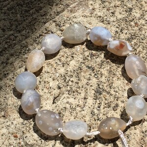 Grey Blue Agate With White Dots _ Gobi Eye Agate _ Gobi Desert Rough ...