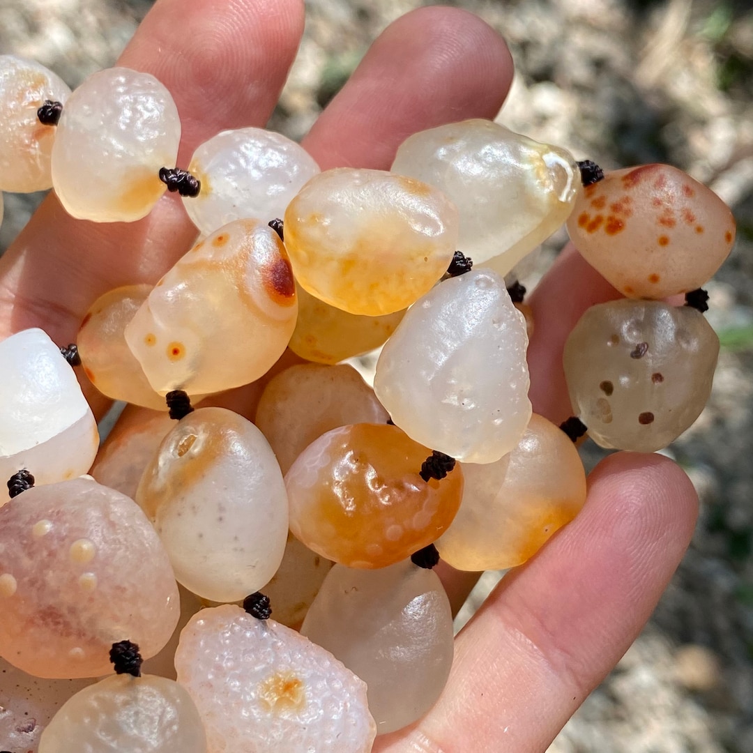 Large Size Golden Fish Agate _ Dots Pattern Gobi Candy Agate _ Gobi ...