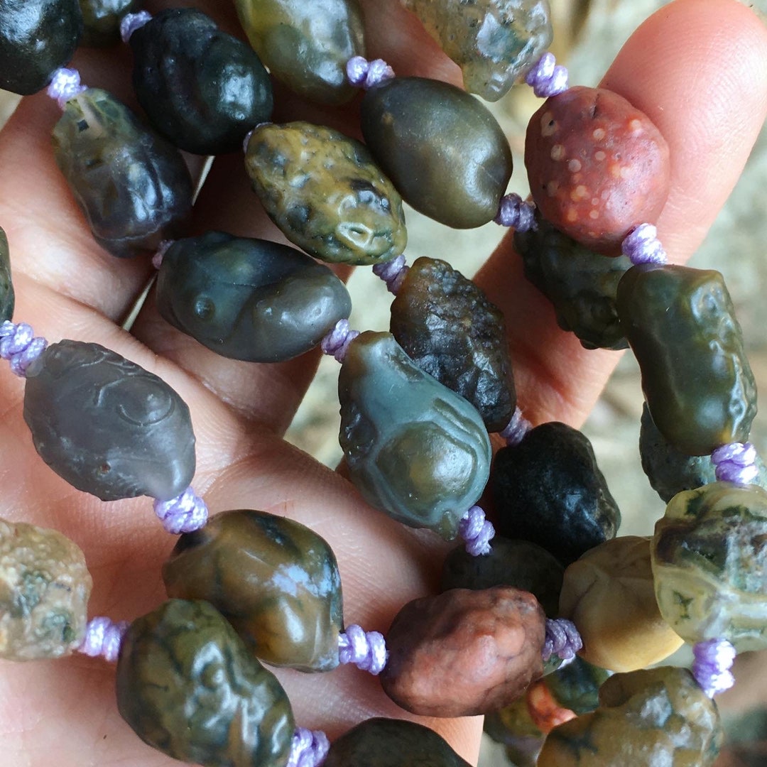 Mud Ocean Colour _ Vein Agate _ Gobi Desert Rough Stone _ Gobi Agate ...
