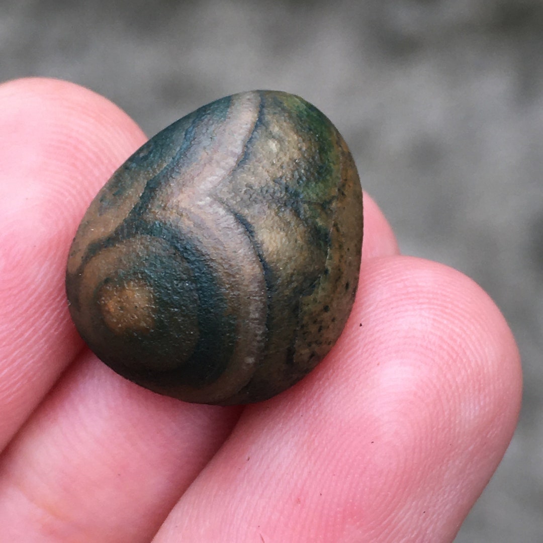 Drop Shape Mud Pink Green Eye Gobi Agate _ Gobi Eye Agate _ Gobi Desert ...