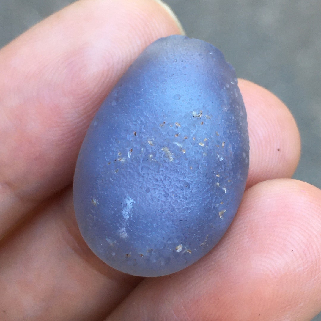 Clear Blue With Milky Sugar Heart _ Gobi Candy Agate _ Gobi Agate ...