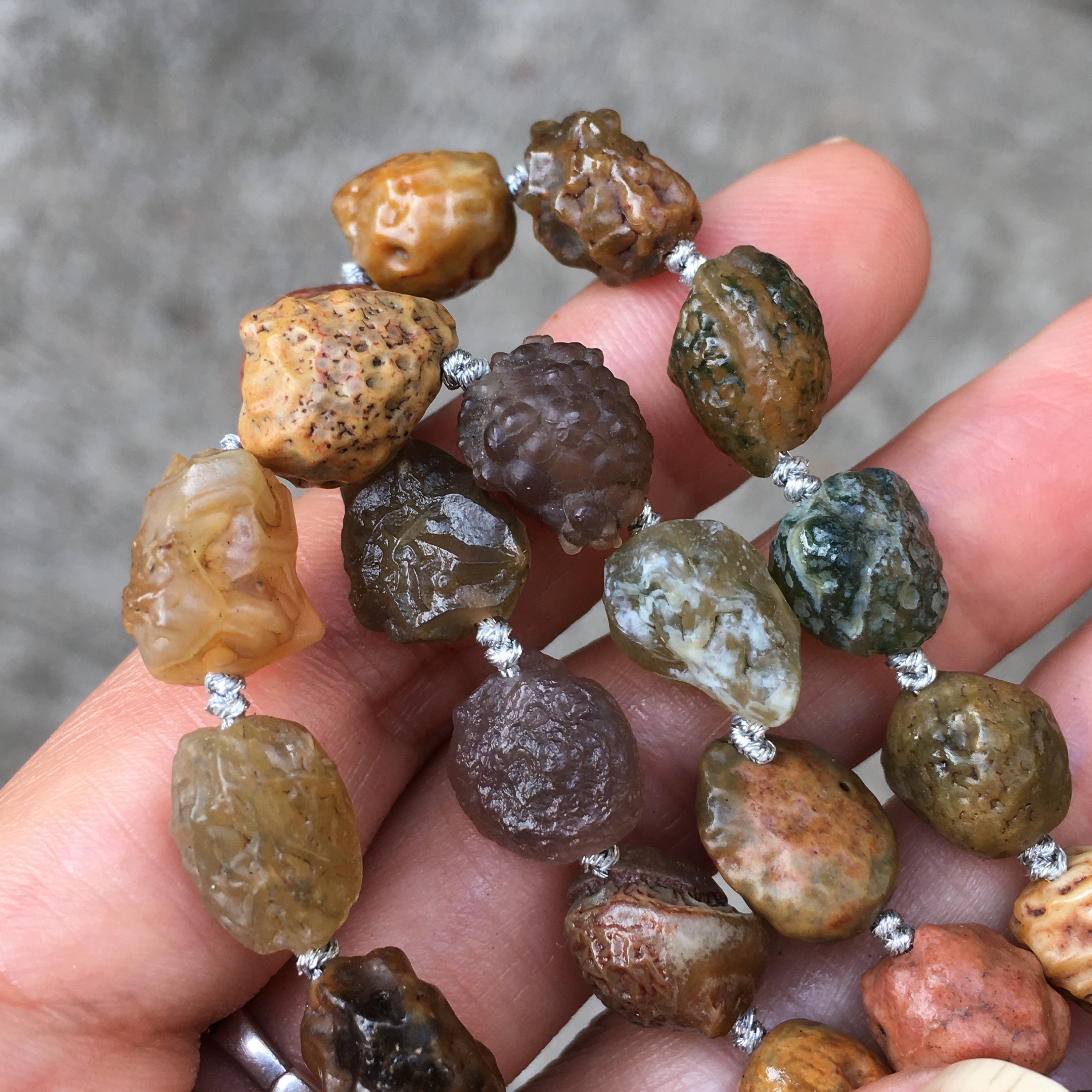 Mixed Colour Vein Agate _ Sand Top Gobi Vein Agate _ Gobi Desert Rough ...