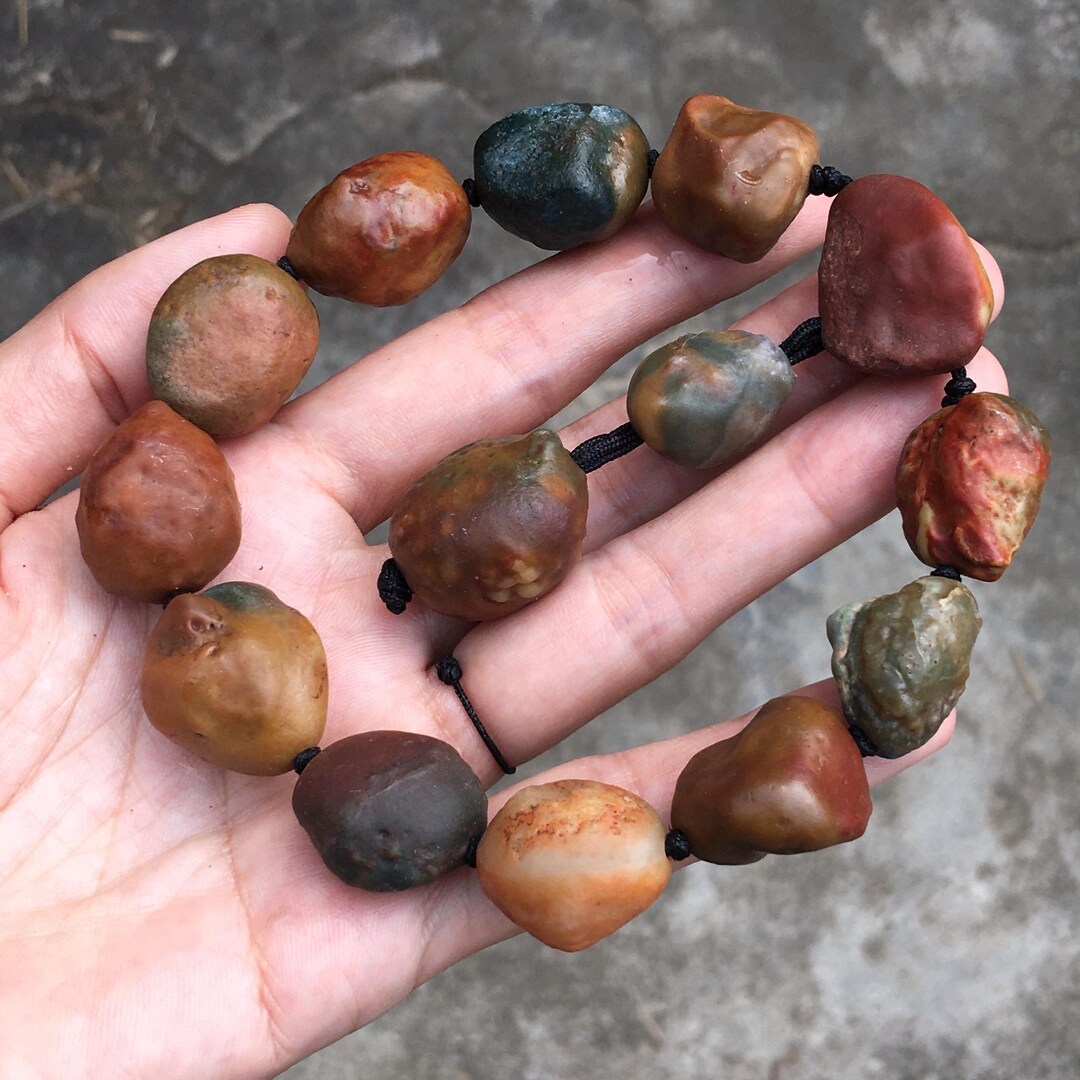 1.8-1.9cm Colorful Gobi Mudstone _ Gobi Eye Agate _ Gobi Desert Rough ...