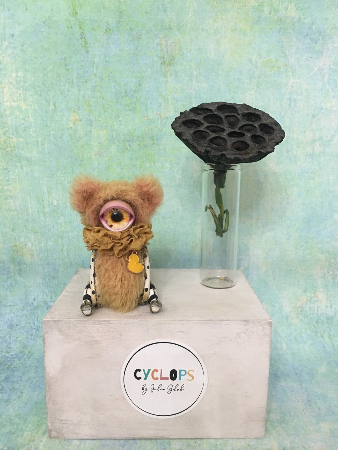 Yellow Cyclops-bear Small_made-to-order! - Etsy