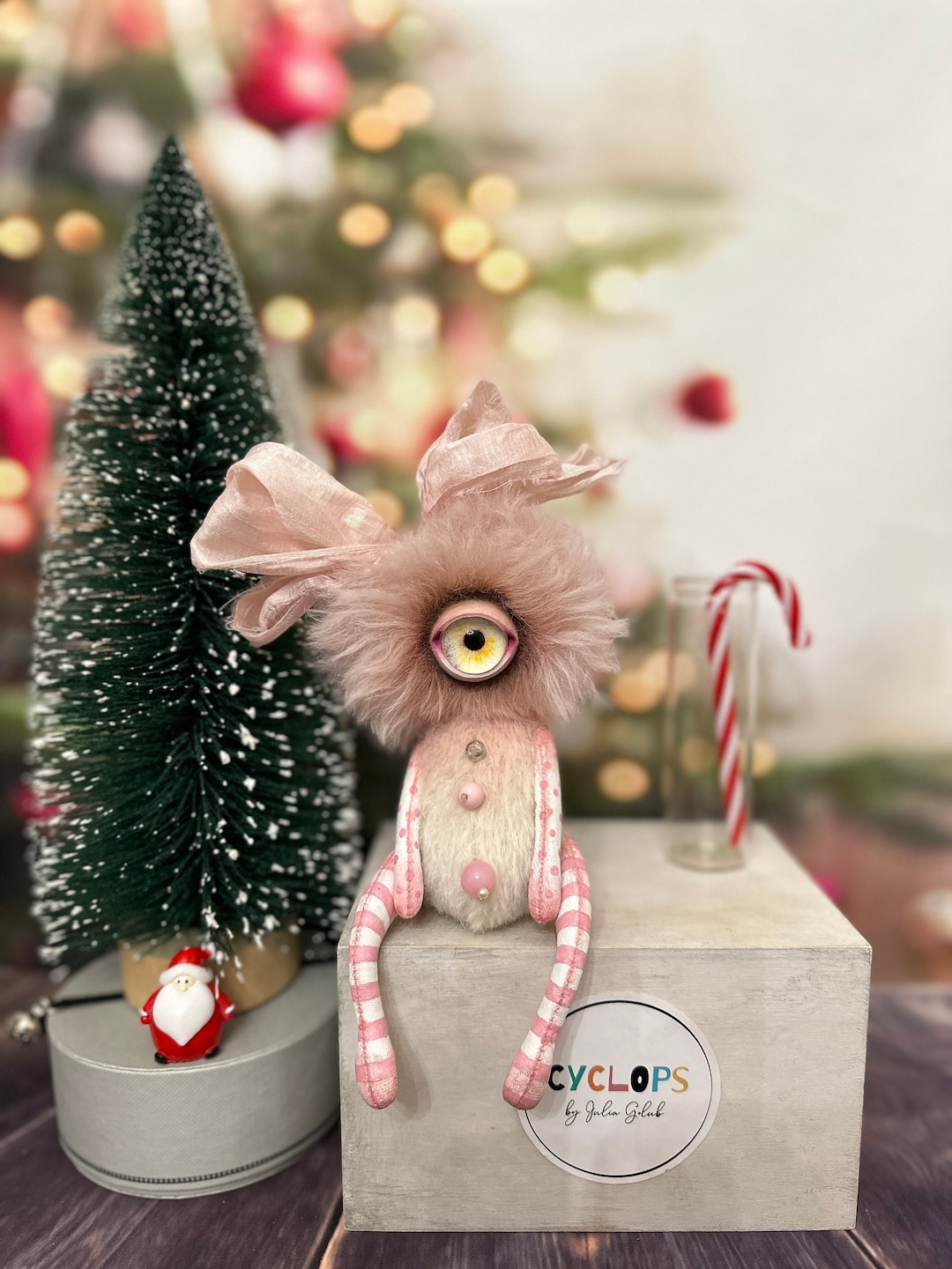 Pink Mini Cyclops-girl_made-to-order - Etsy