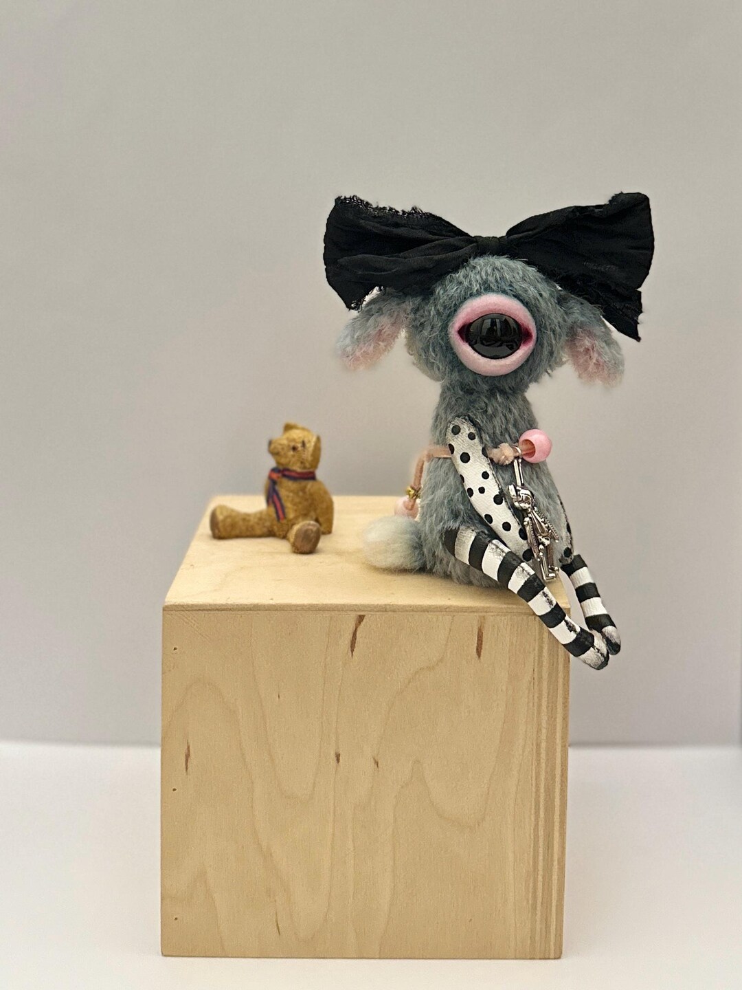 Blue Ooak Bunny Cyclops Doll, Handmade _ MADE-TO-ORDER! - Etsy