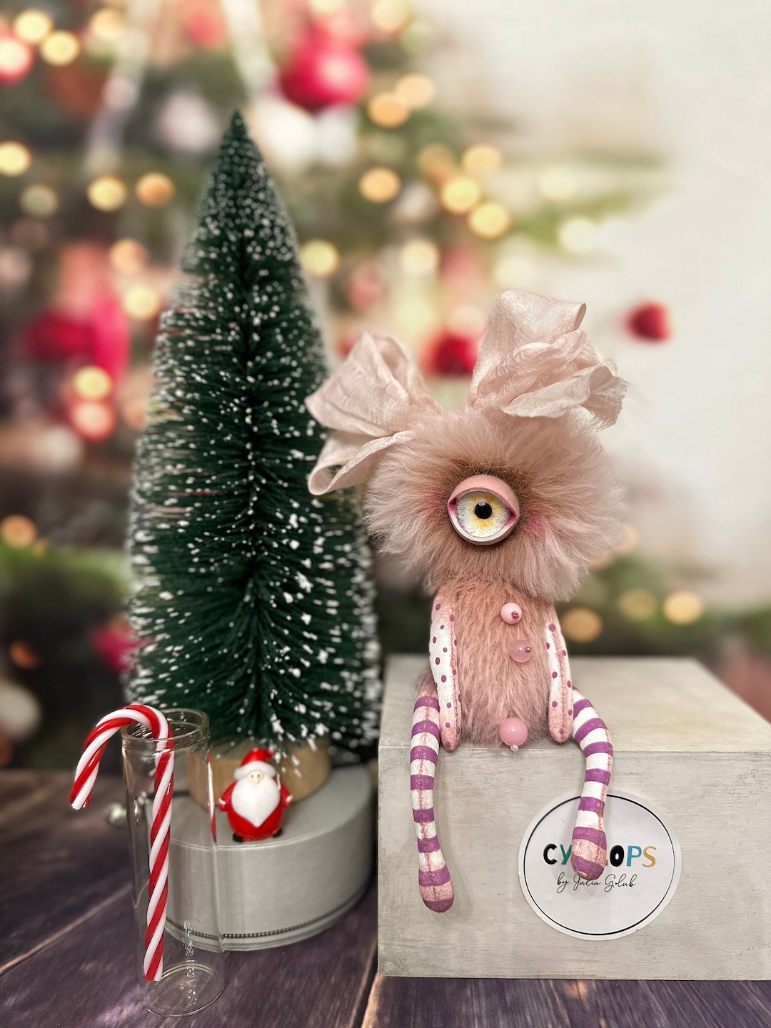 Pink Mini Cyclops-girl_made-to-order! - Etsy