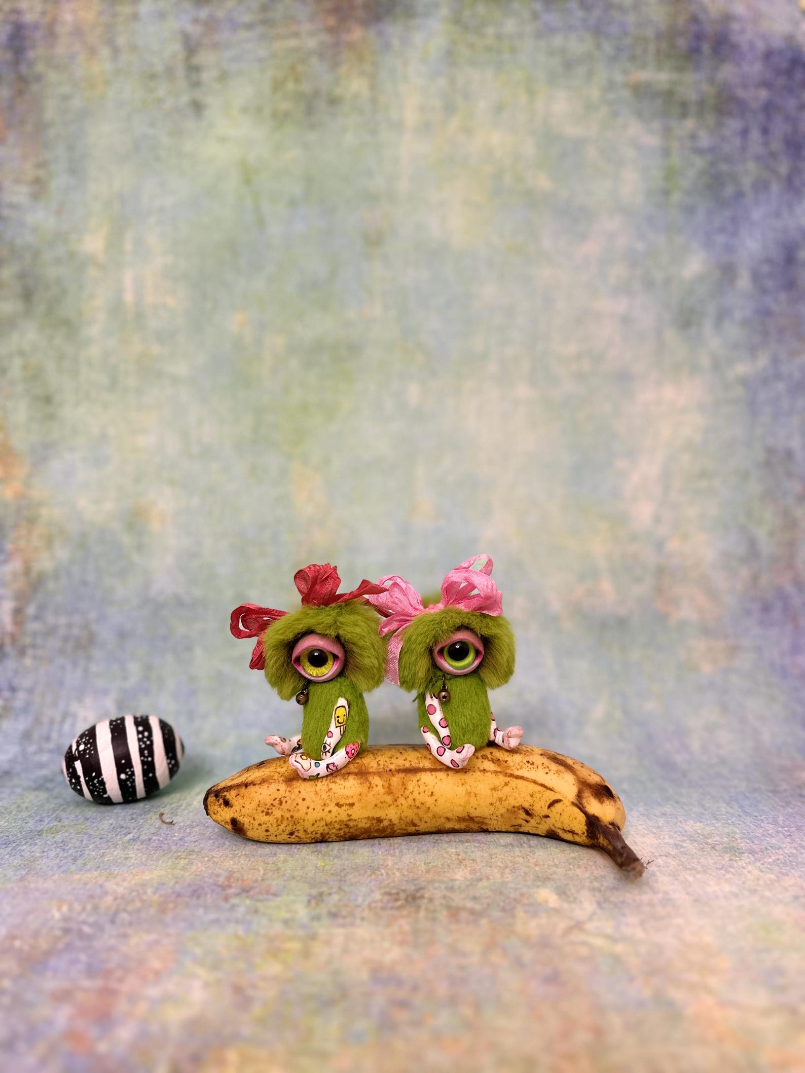 Tiny Green Cyclops Doll – Handmade Faux Fur Blythe Friend - Etsy