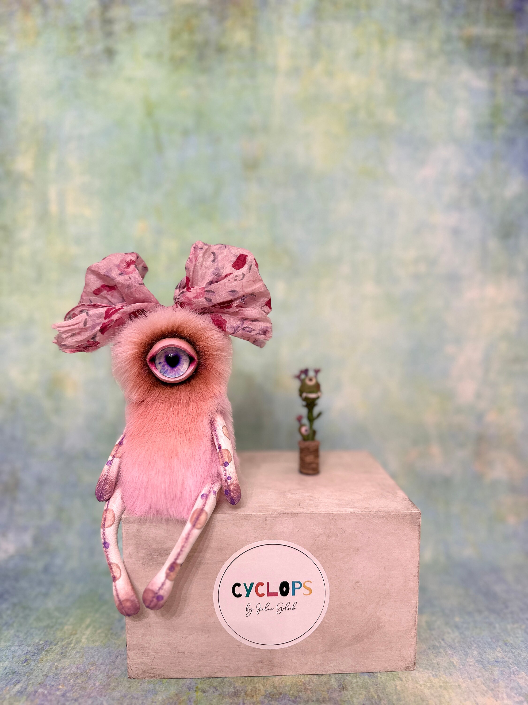 Pink Mini Cyclops With Heart Eye_made-to-order! - Etsy