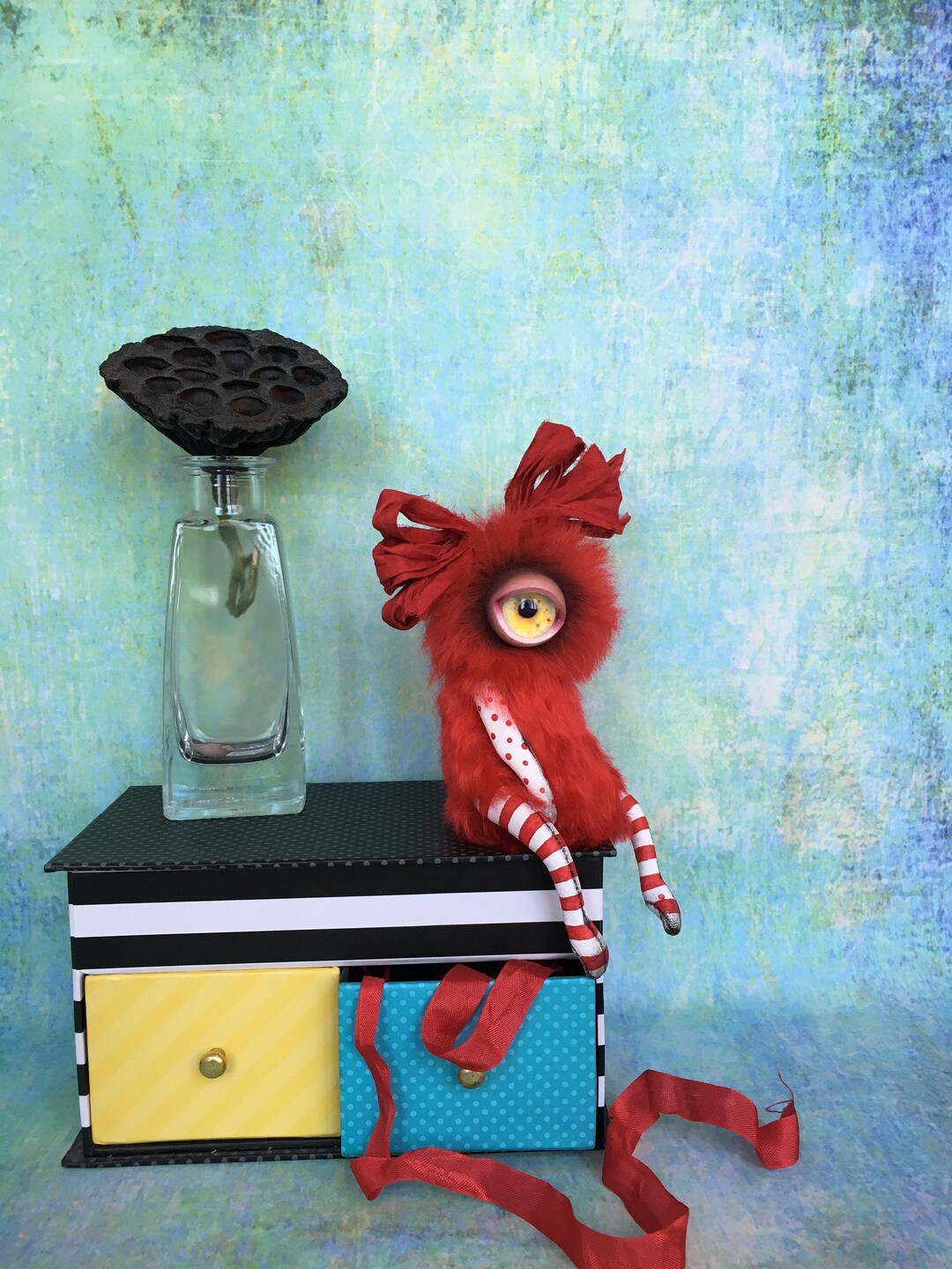 Red Mini Cyclops_made-to-order! - Etsy