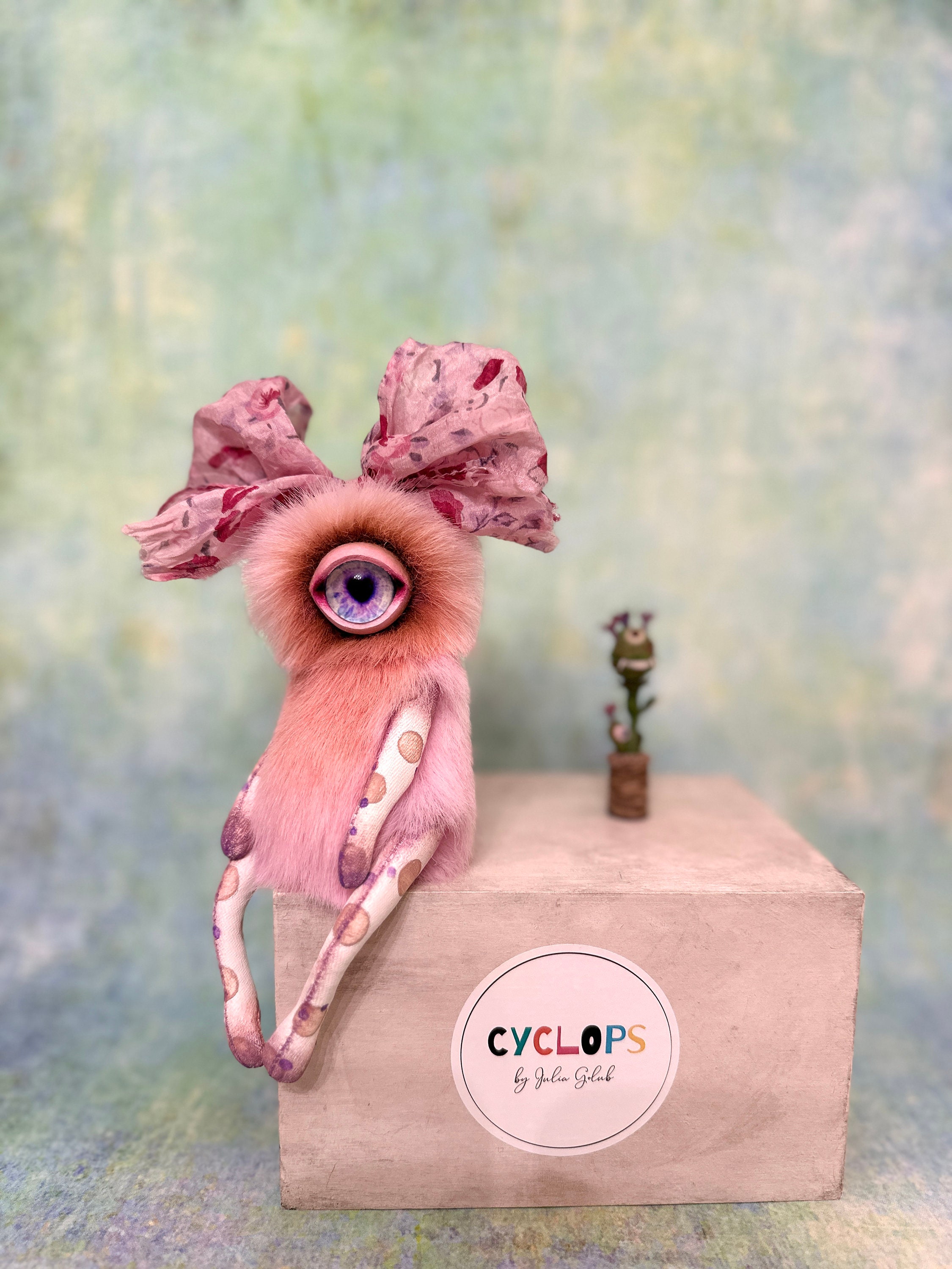 Pink Mini Cyclops With Heart Eye_made-to-order! - Etsy