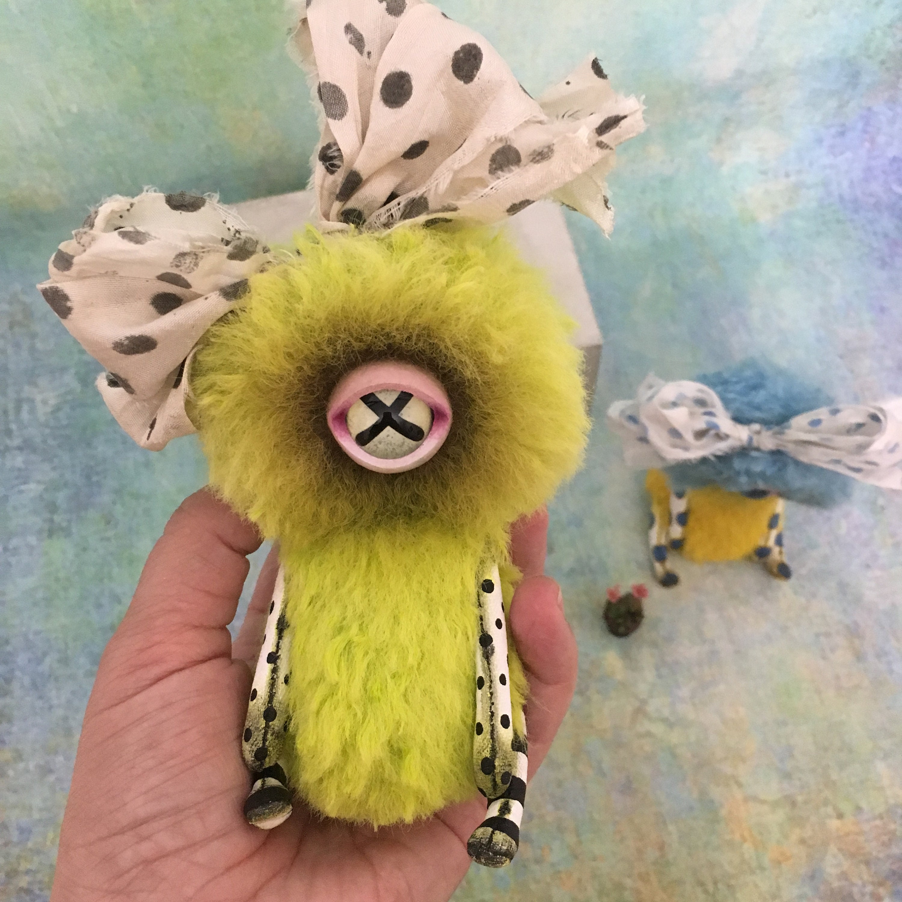 Green Mini Cyclops_made-to-order! - Etsy