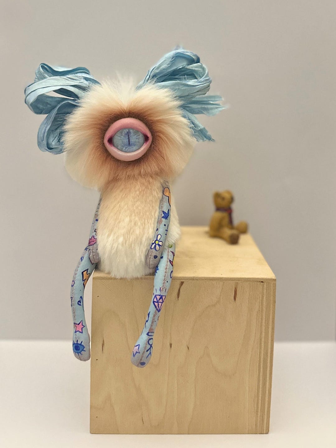 Monster Author Cyclops Doll With Mini Tattoos _ MADE-TO-ORDER! - Etsy