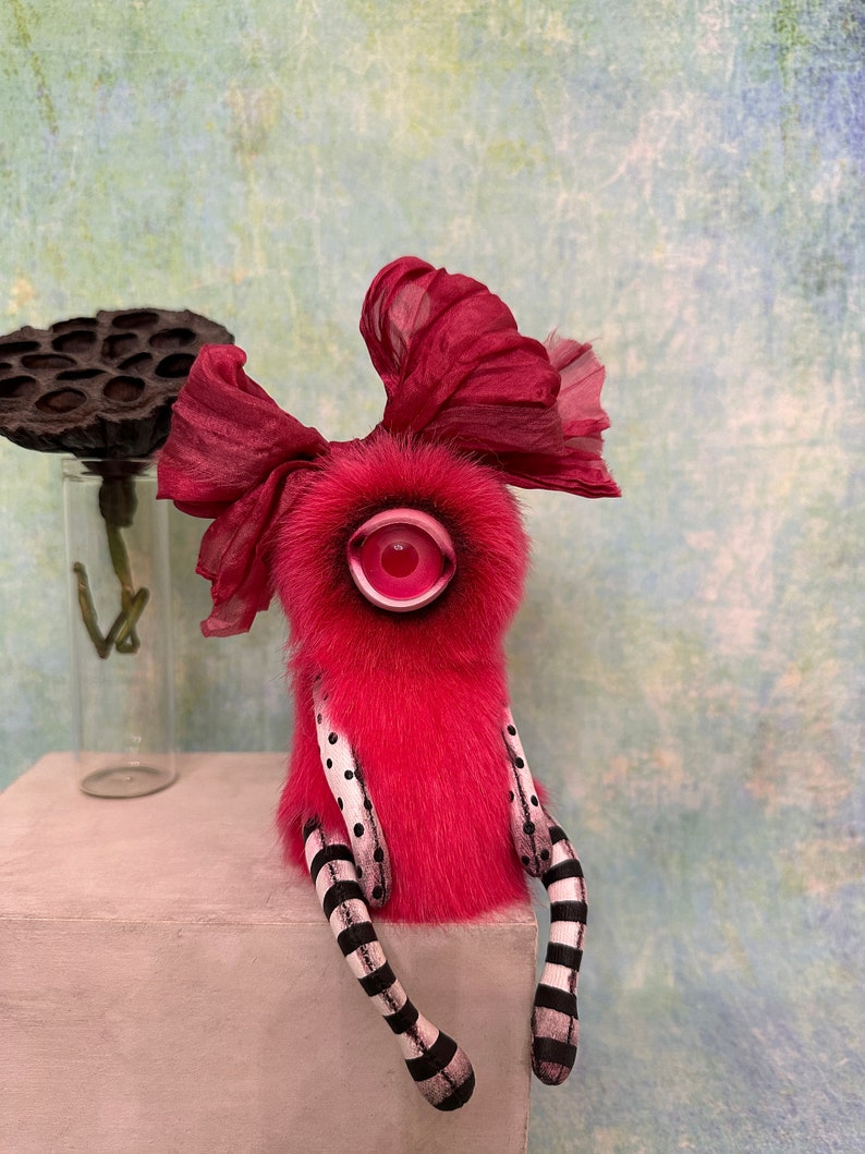 Pink Mini Cyclops-girl_made-to-order! - Etsy