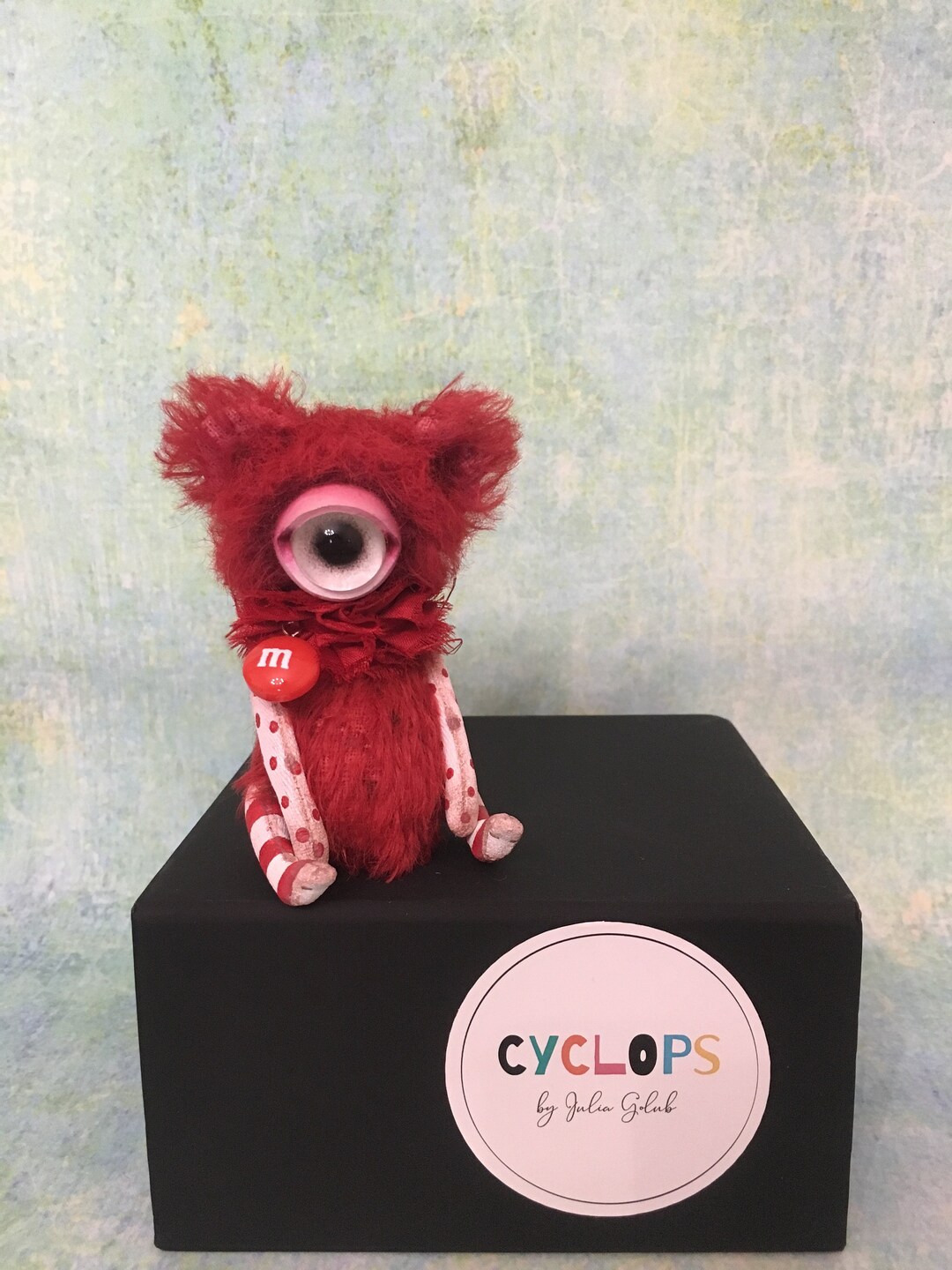 Red Cyclops-bear_made-to-order! - Etsy