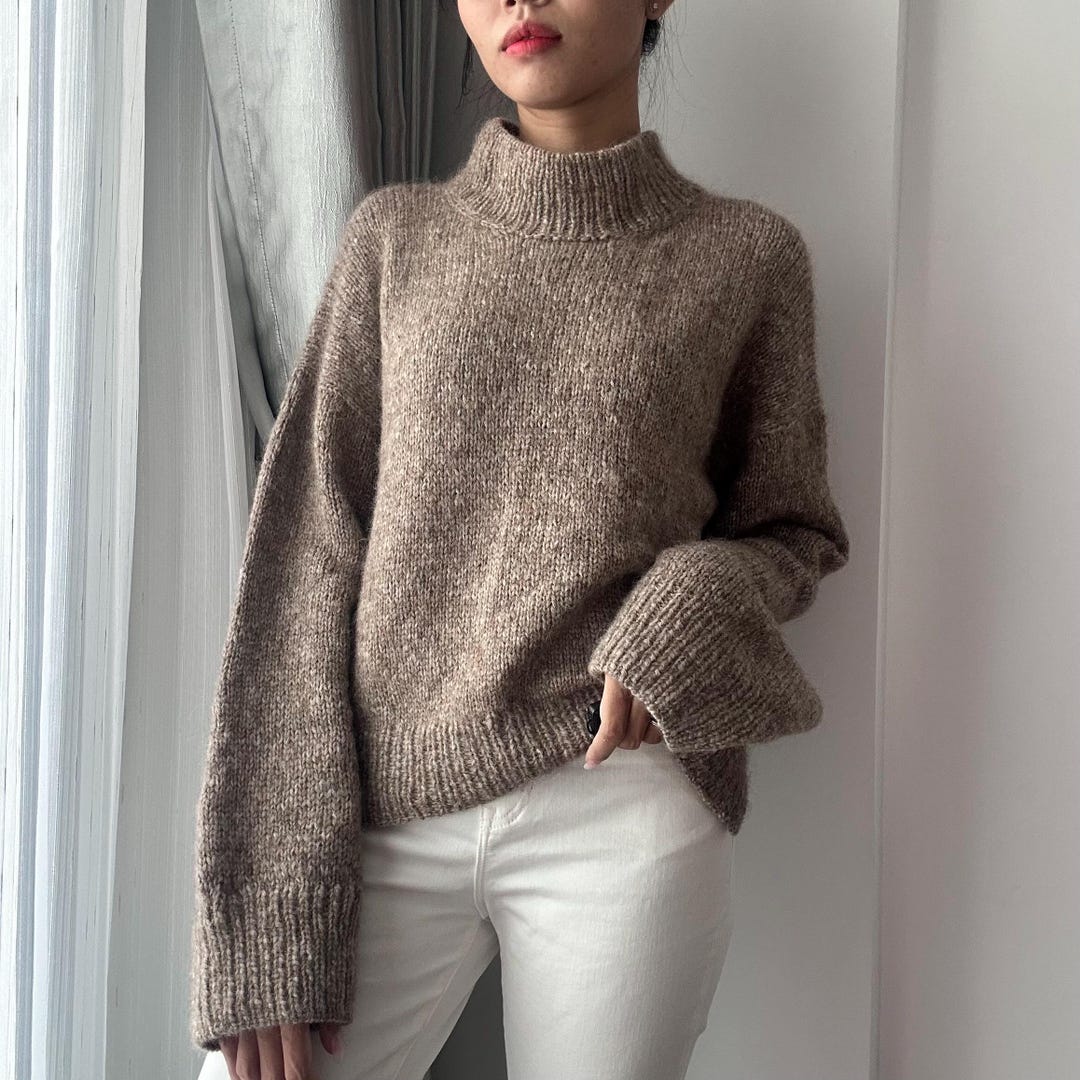 Knitting Pattern | the PULLOVER 01 | Basic Sweater Pattern | Topdown ...