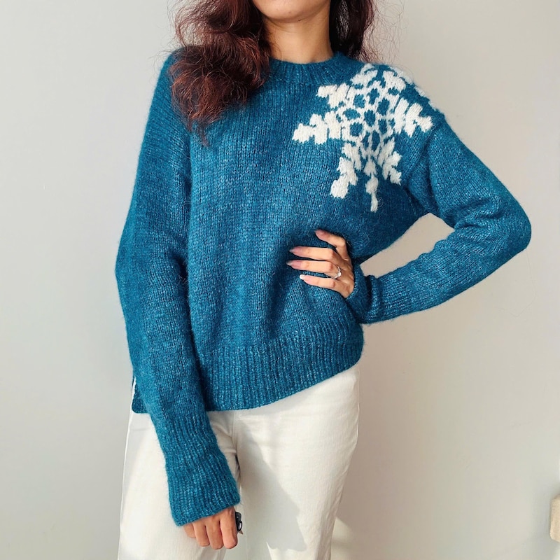 Knit Snowflake - Etsy