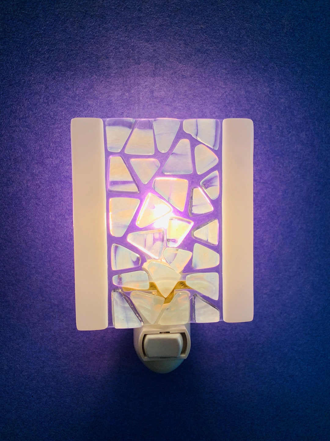 White Mosaic Night Light Free Shipping (US)! - Etsy