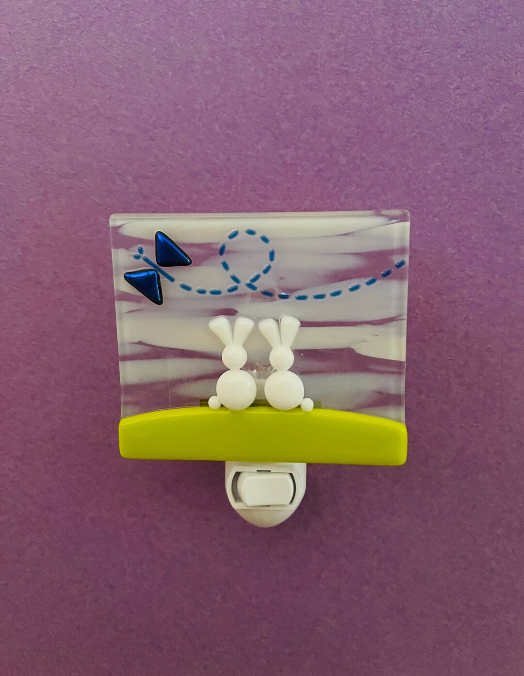 Bunnies Watch Blue Butterfly Free Shipping US - Etsy