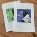 Magpie Linocut Print || Limited Edition Hand Painted Edition || Green ...