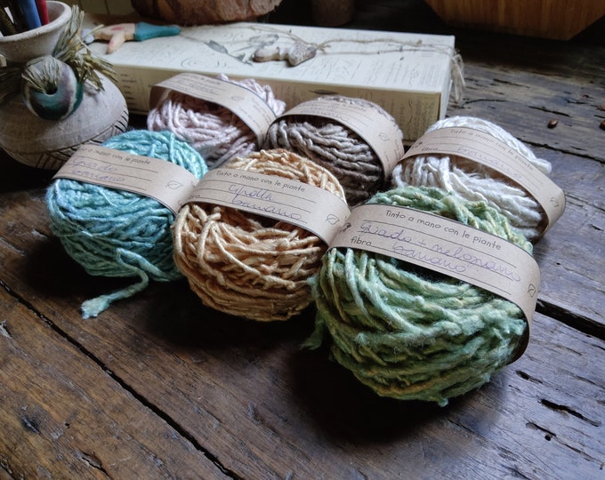 Bulky Banana Yarn Handspun Plant Dyed. Sustainable Vegetable Fibre Silk ...