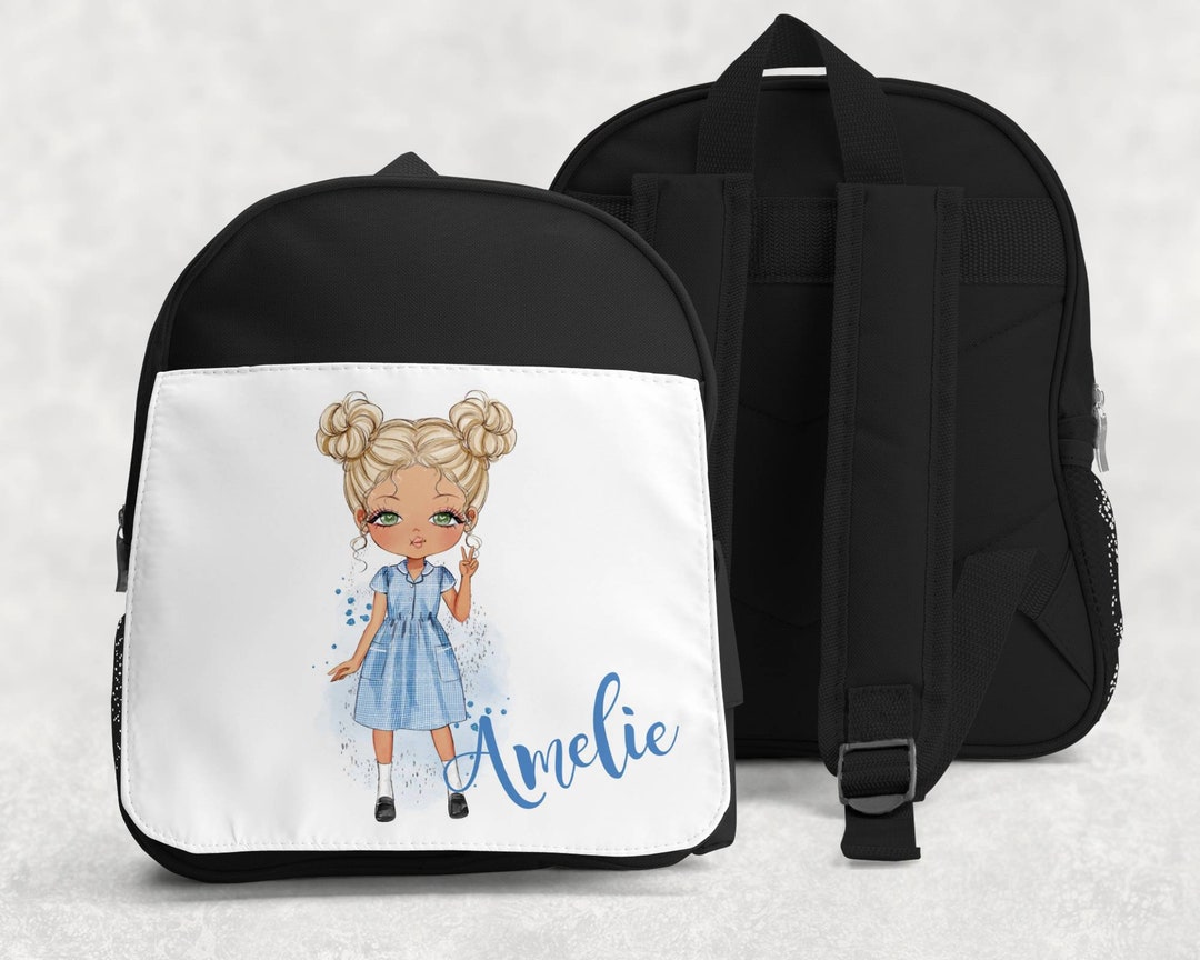 Personalised School Girl Backpack, Personalised Childrens Backpack ...