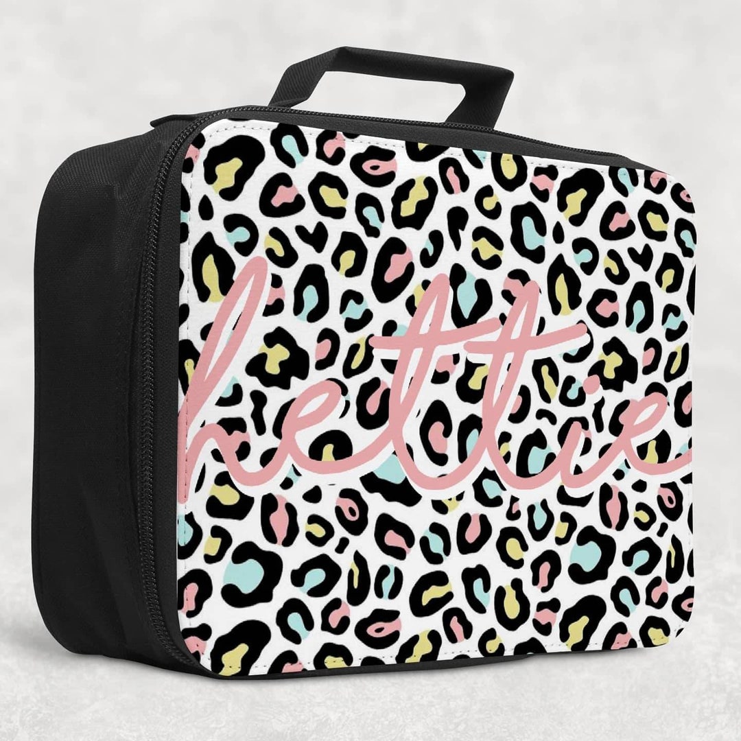 Personalised Leopard Print Lunchbox, Girls Lunchbox, Personalised ...