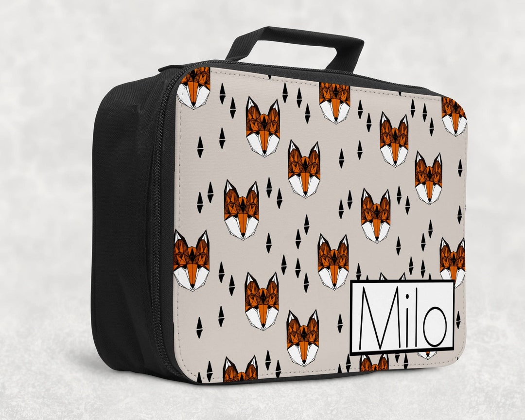 Personalised Fox Lunch Box, Personalised Lunchbox, Name Lunchbox ...