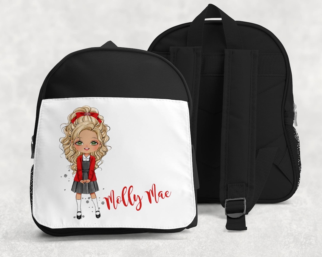 Personalised School Girl Backpack - Girls Backpack, School Bag ...