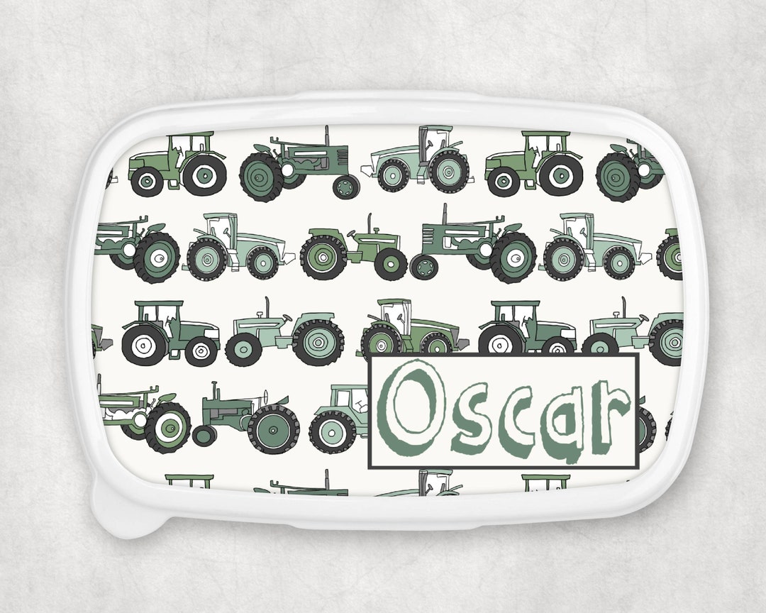 Personalised Tractor Snack Box, Tractor Snack Box, Tractor Lunch Box ...