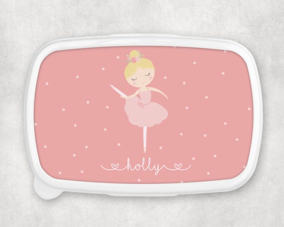 Personalised Ballerina Snack Box Ballerina Lunch Box | Etsy