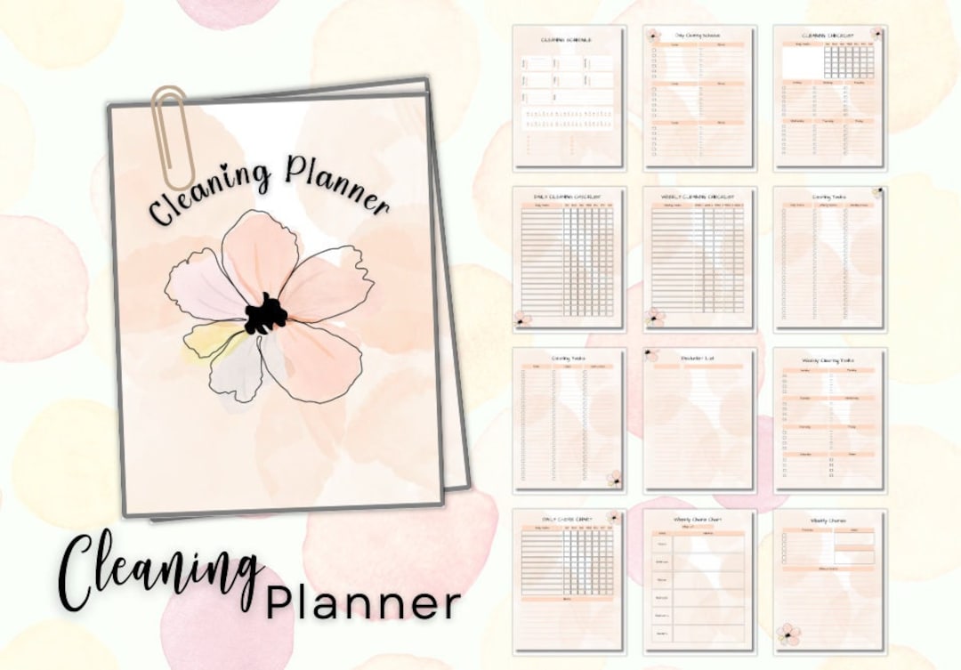 Complete Cleaning Bliss: 23-page Planner for a Tidy Home - Etsy