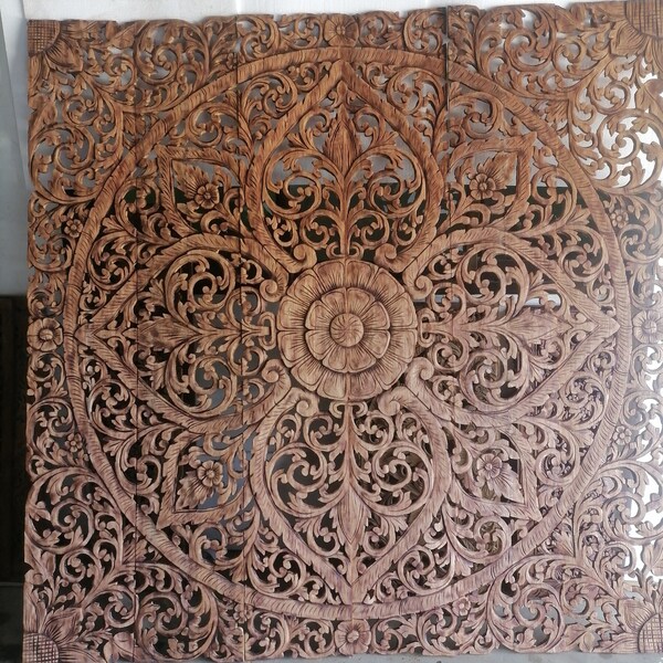Carved Wood Panel - Etsy