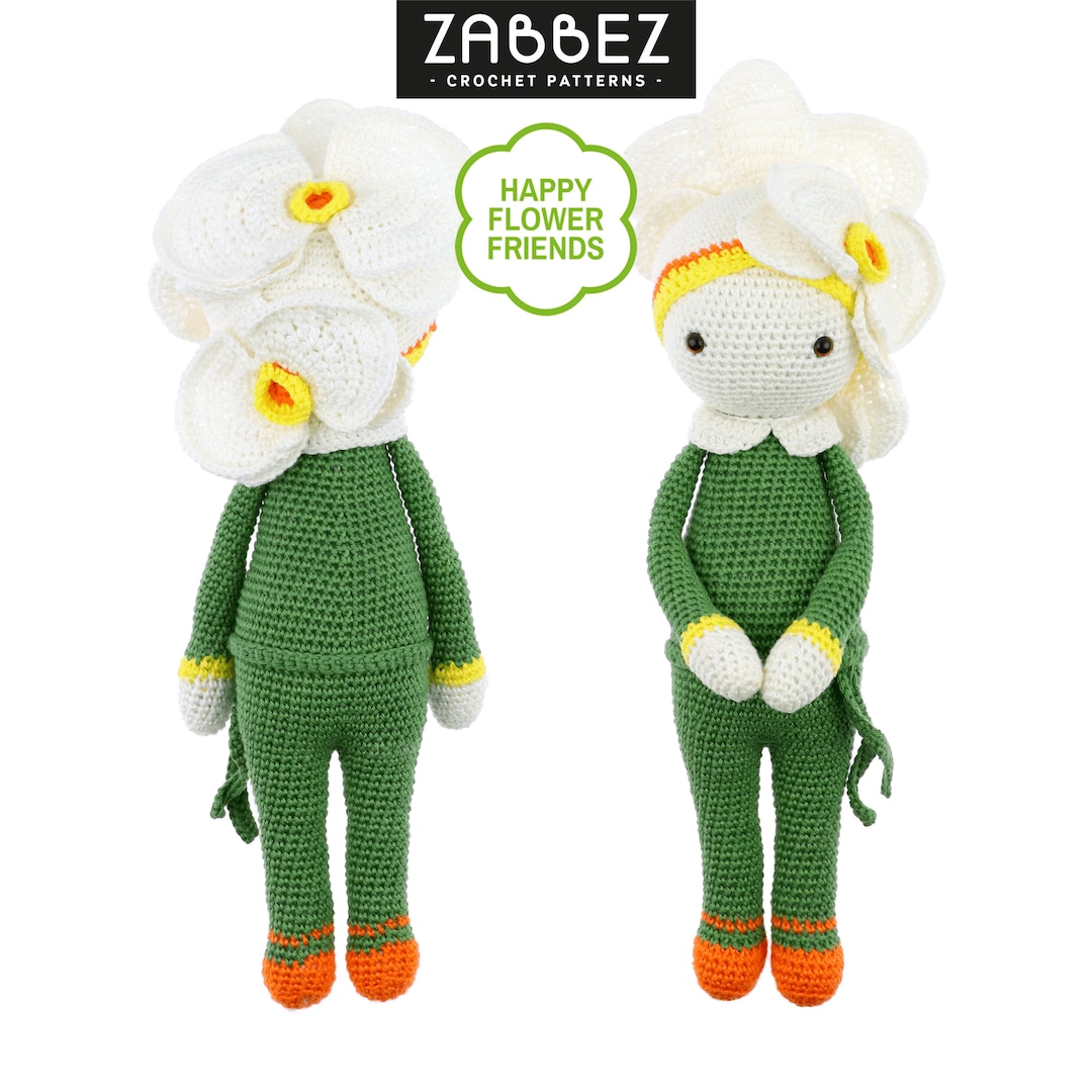 Crochet Pattern Amigurumi Doll "orchid Ollie" PDF - Etsy
