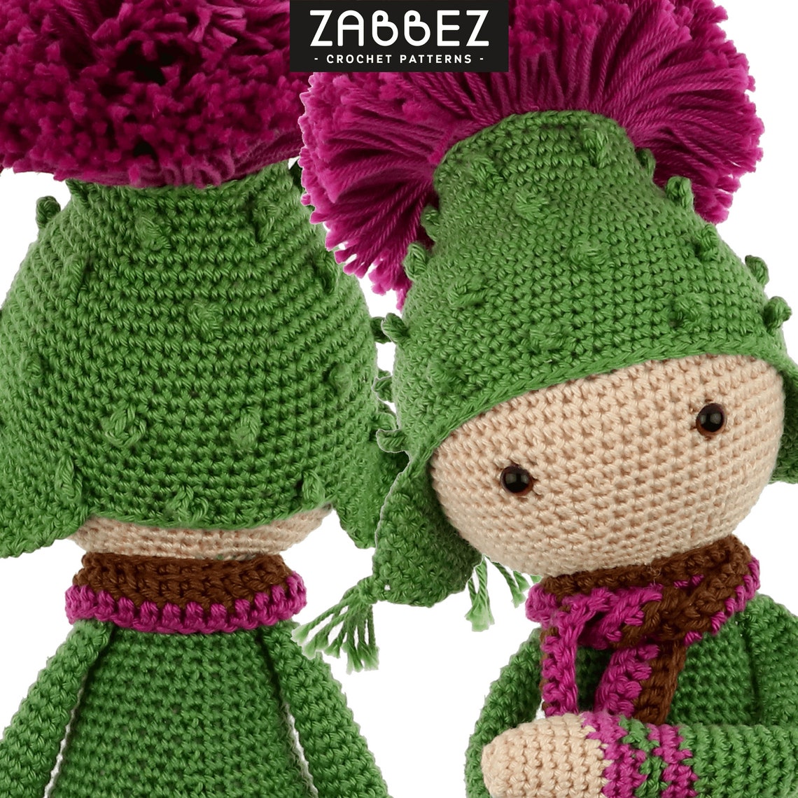 Crochet Pattern Amigurumi Doll thistle Tim PDF | Etsy