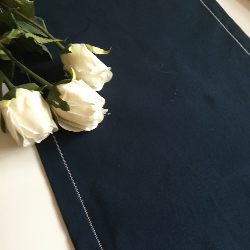 Navy Table Runner - Etsy